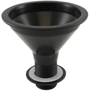 Labstream PP dripcup round 140mm, black