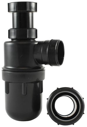 Labstream PP bottle trap 1,5" x 1,5" pipe